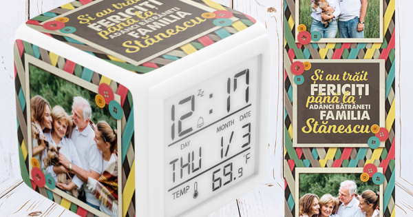 Ceas digital-Bunici fericiti