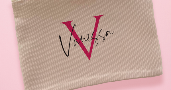 Portfard personalizat-Simplu cu initiala si nume