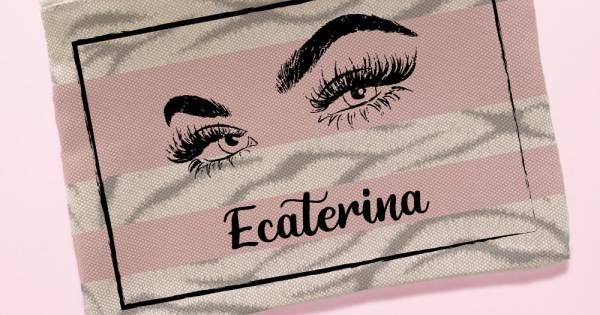 Portfard personalizat - Eyebrows and Lashes