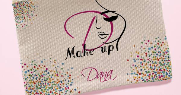 Portfard personalizat - Initiala si text