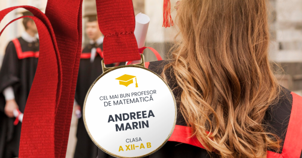 Medalie personalizata - Materia preferata