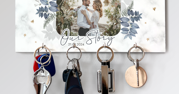 Suport de chei personalizat pentru perete