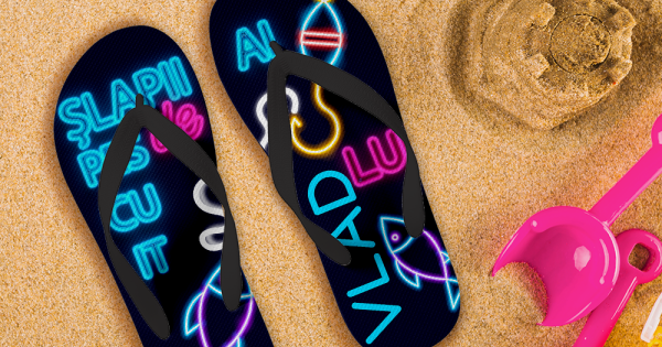 Slapi de vara personalizati-Slapi de pescuit