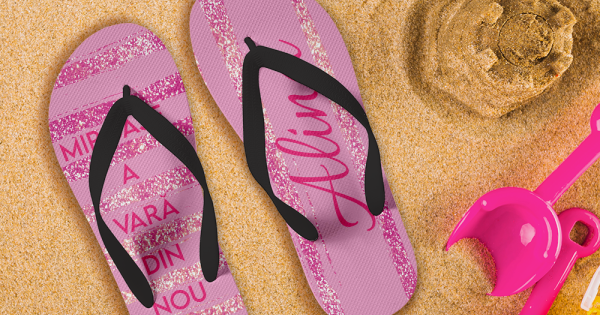 Slapi de vara personalizati-Miroase a vara din nou